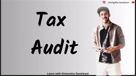 Tax Audit Auditing Bcom Sem 6 Vnsgu Advance Accounting