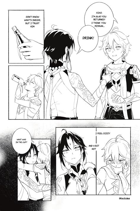 Aether And Xiao Genshin Impact Drawn By Lim3cake Danbooru