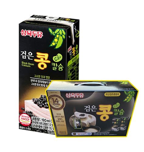 삼육두유 검은콩 칼슘두유 190mlx24팩 손잡이포장 티몬