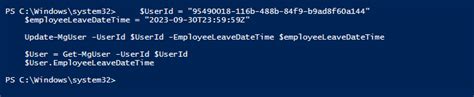 graph employeeleavedatetime not possible to set microsoft qanda