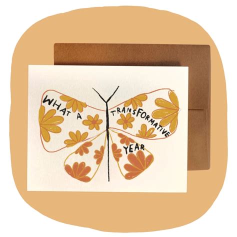 Rani Ban Co What A Transformative Year Greeting Card Terra Shepherd