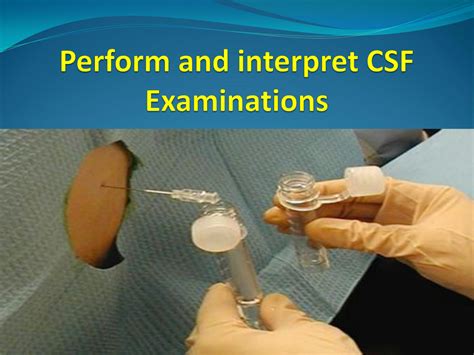 Solution Perform And Interpret Csf Examinations Studypool