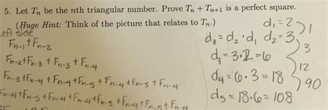 solved 5 let tn be the nth triangular number prove tn