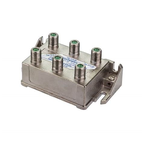 4 Way 1 Ghz 12 Db Ecoline Series Tap With Grounding Block Technetix