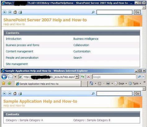Integrating Custom Help Pages To The Sharepoint 2007 Help System
