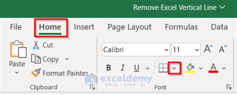 How To Remove Vertical Line In Excel 5 Ideal Examples