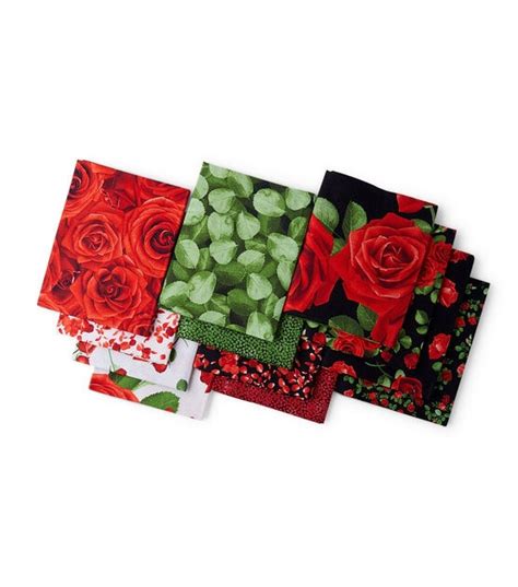 18 X 22 Hi Fashion Batik Rose Cotton Fabric Quarter Bundles 12pc Joann