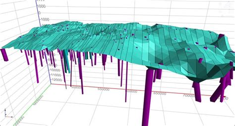 Triangulated Interpolation Of Basement Surface With Magnetisation