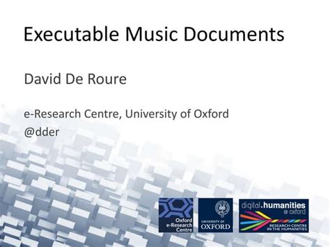 Executable Music Documents Ppt