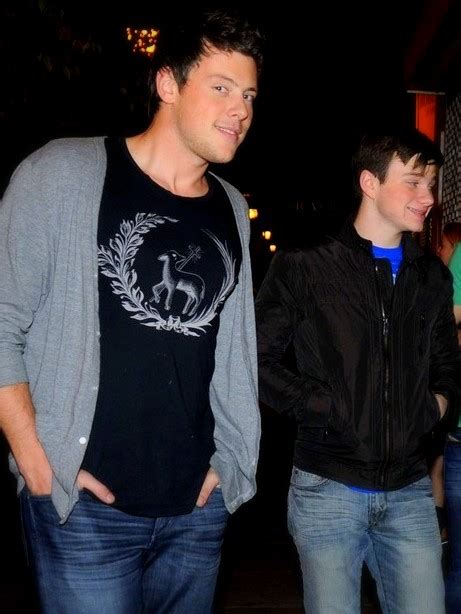 ♥cory And Chris♥ Cory Monteith And Chris Colfer Photo 25012263 Fanpop