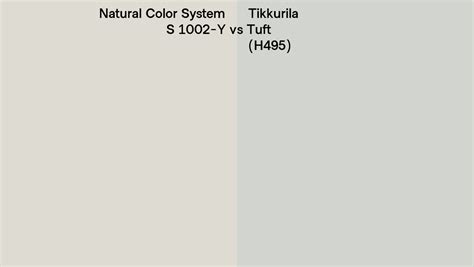 Natural Color System S 1002 Y Vs Tikkurila Tuft H495 Side By Side