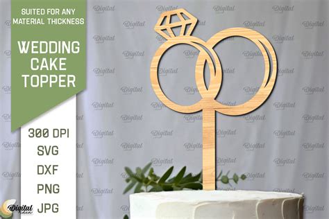 Wedding Cake Topper Laser Cut · Creative Fabrica