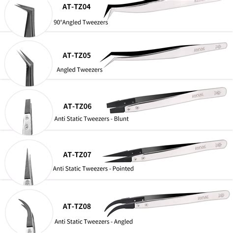 Hobby Precision Tweezers Curved Flat Ultra Fine Types Twizzer By