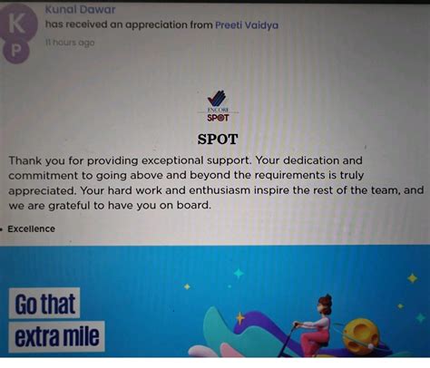 No Better Way To End The Work Year Glad To Have Achieved The Encore Spot Recognition At Kpmg