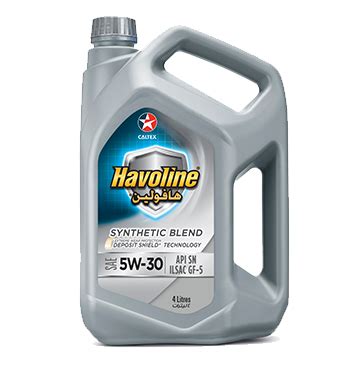 Havoline Synthetic Blend SAE 5W-30 | Caltex Chevron Lubricants