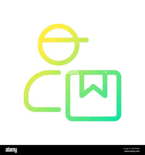 Courier Pixel Perfect Gradient Linear Ui Icon Stock Vector Image And Art Alamy
