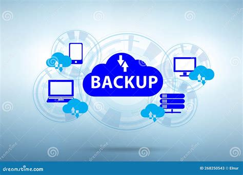 Disaster Recovery Plan And Backup Concept Stock Illustration