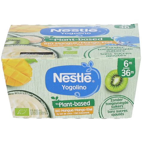 Nestlé Yogolino Plant Based Mango Kiwi Bio 4x90 g Farmaline