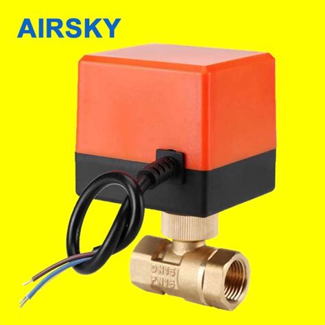 Motorized Electric 2 Way Brass Ball Valve Dn15 Dn20 Dn25 Dn32 40 50 Ac