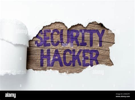 Conceptual Display Security Hacker Business Approach Someone Who Explores Methods For Breaching