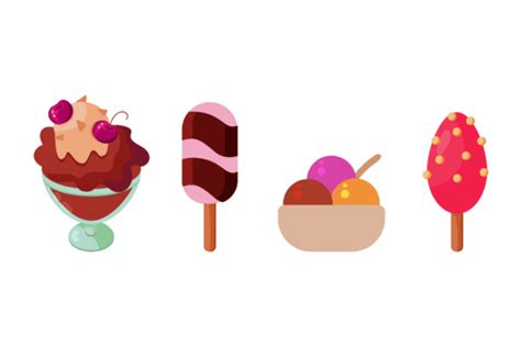 Sweet Dessert Design Vector Graphic By Empatsekawanstudio · Creative
