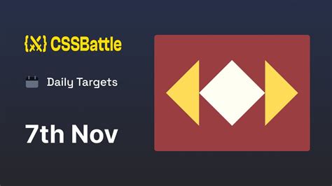 Css Battle Daily Targets 7th November 2023 Solution Css Challenge