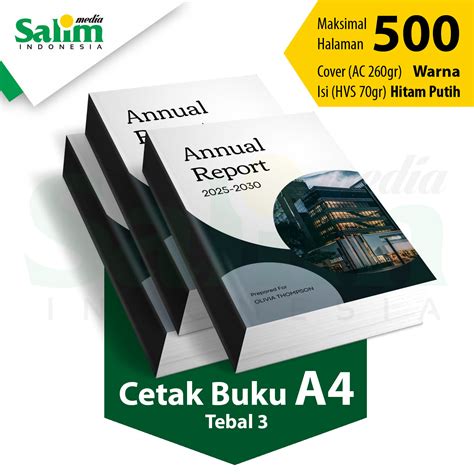 Cetak Buku A4 Softcover Bw150