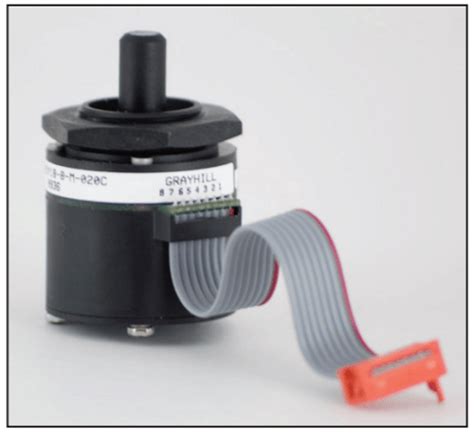 optical encoder with integrated joystick and pushbutton electronic