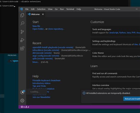 Sign In Stuck In Loading After Each New Launch Of Vscode · Issue