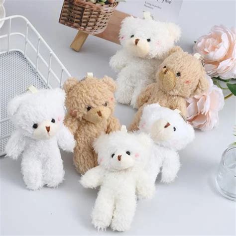미니 봉제 곰 장난감 작은 펜던트 귀여운 다이아몬드 곰 인형 부드러운 봉제 장난감 여아 선물 11 5cm 2 개 로트 Aliexpress