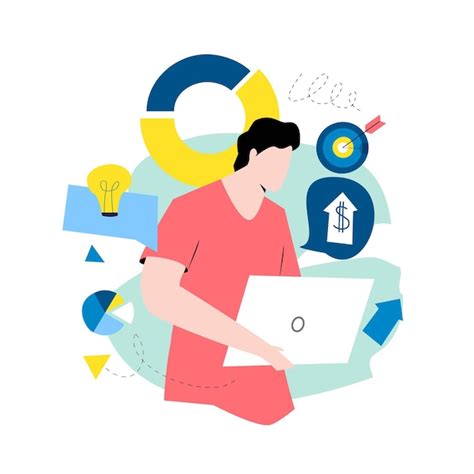 Premium Vector Business Statistical Data Analysis Project Management