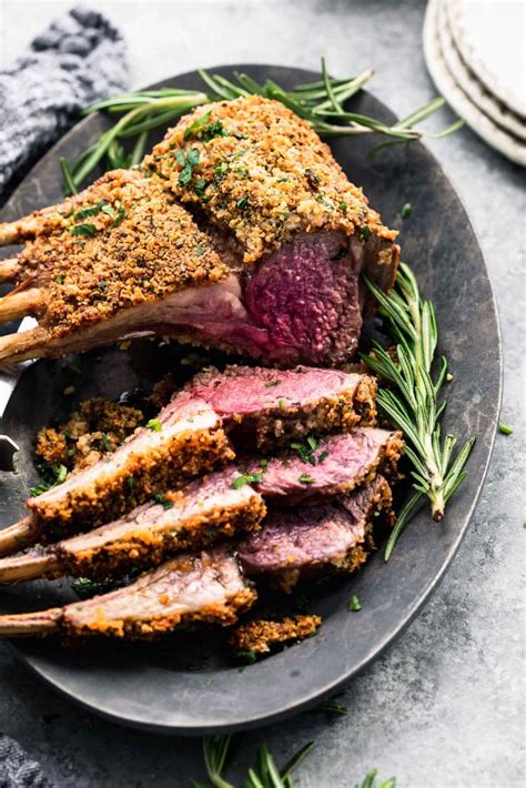 Garlic Herb Crusted Rack Of Lamb Platings Pairings