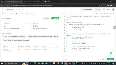 day 20 of 100daysofcode challenge remove nth node pradeep ojha
