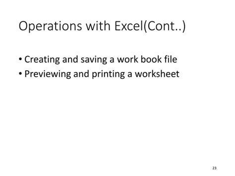introduction to spreadsheets ppt