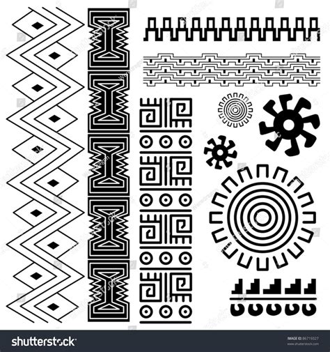 mayan pattern design