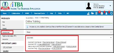 Functionality To Pass Assessment Orders In Assessment Module Of Itba