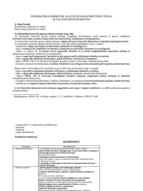 Informatikai Ismeretek Pdf
