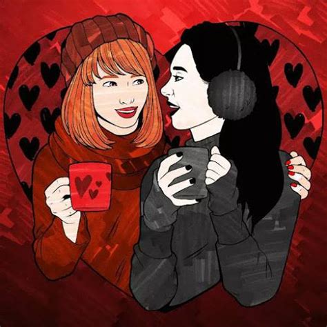 Ruby Red And Kiara Black Drinking Hot Chocolate By Ariannestormcalmer
