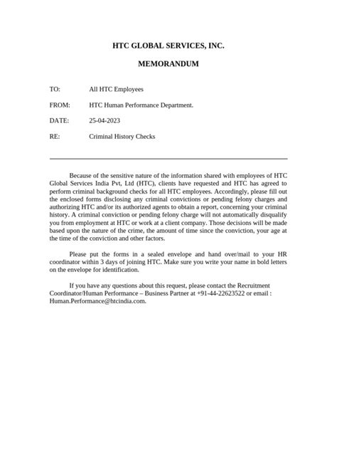 Criminal Background Memo V 1 1 Pdf