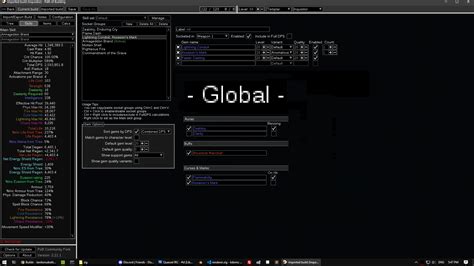 add a global section in the skills tab to easy tweak things · issue
