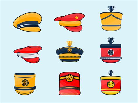 Marching Band Hat Illustration Colorful Design Set On Behance