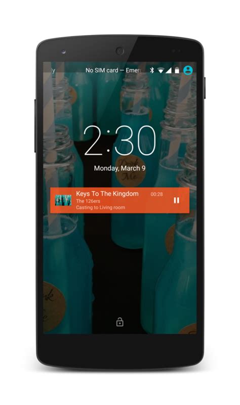 Android Music Player Controls On Lock Screen And Notifications