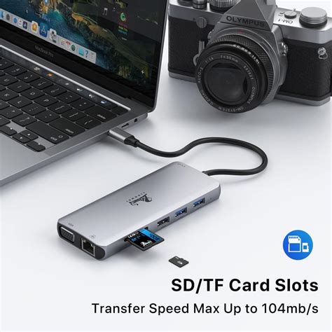 便携式12合1扩展坞usb C转双hdmi Vga 千兆网卡 Usb3 0 Sd Tf卡pd 原装3c网 老虎的博客