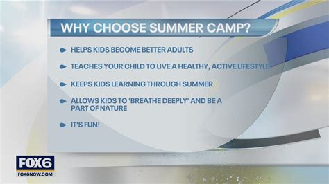 Summer Camp 101 Fox6 Milwaukee