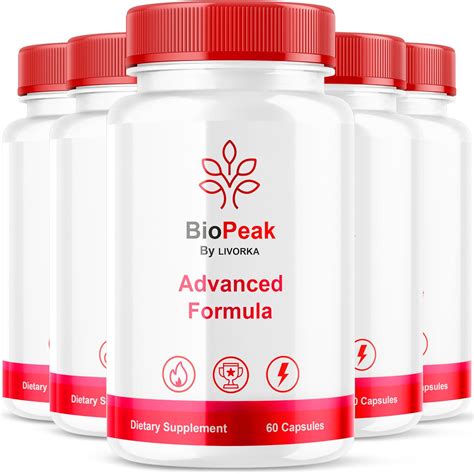 5 Pack Biopeak Capsules Biopeak Advanced Support Formula