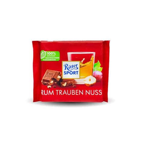 Czekolada RITTER SPORT Rum Rodzynki Orzech 100g To Co Inne