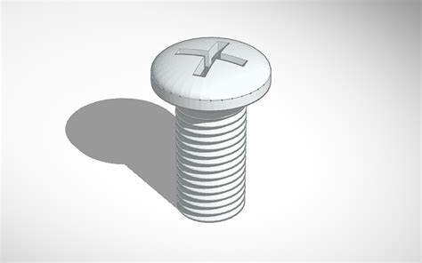 3d Design 1 Inch Screw Tinkercad