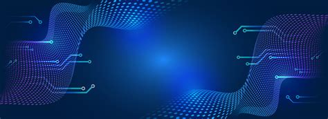 파란색 배경에 디지털 인터넷 통신 다양한 기술 요소가 있는 하이테크 벡터 일러스트레이션 광범위한 사이버 보안 인터넷 및 네트워킹 개념 추상적인 글로벌 공상 과학 개념 0명에