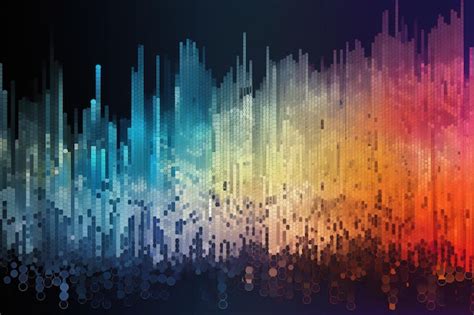 Premium AI Image Hexagonal Shapes Fading Into Digital Pixel Dust Showcasing Data Dissipation