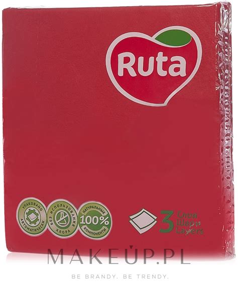 Ruta Color - Serwetki, czerwone | Makeup.pl